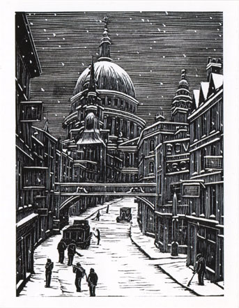 AGBI CHRISTMAS CARD PACK - London Snow | Canns Down Press | Art Cards ...